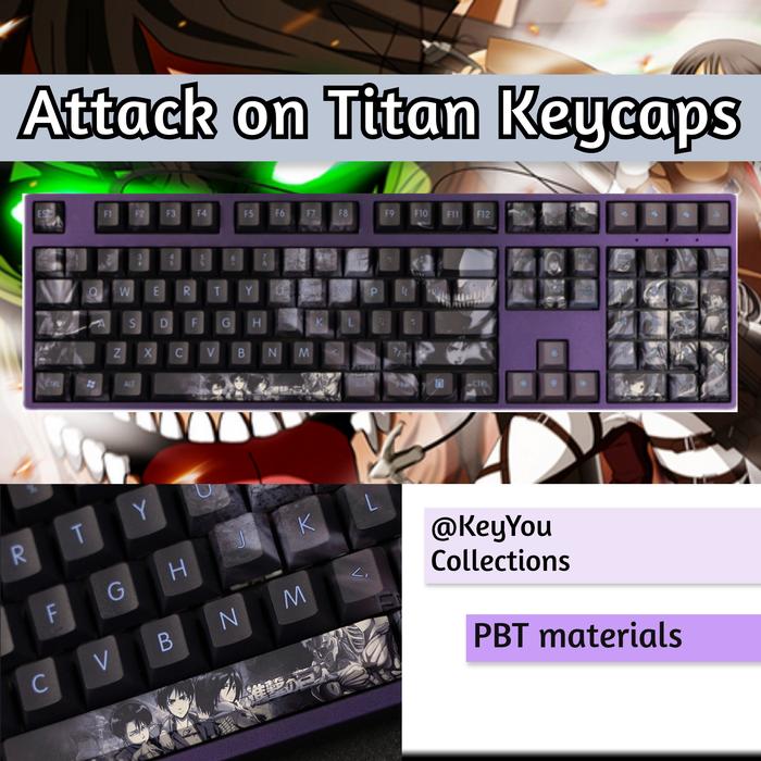 Jual Attack on titan AOT keycaps anime pbt genshin impact - Kota ...