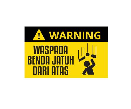 Jual stiker safety waspada benda jatuh - Kota Surabaya - zero sticker2 ...