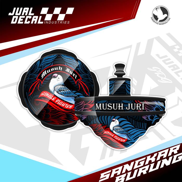 Promo Stiker Tebok Sangkar Lovebird SINGLE FIGHTER A decal bisa Custom ...