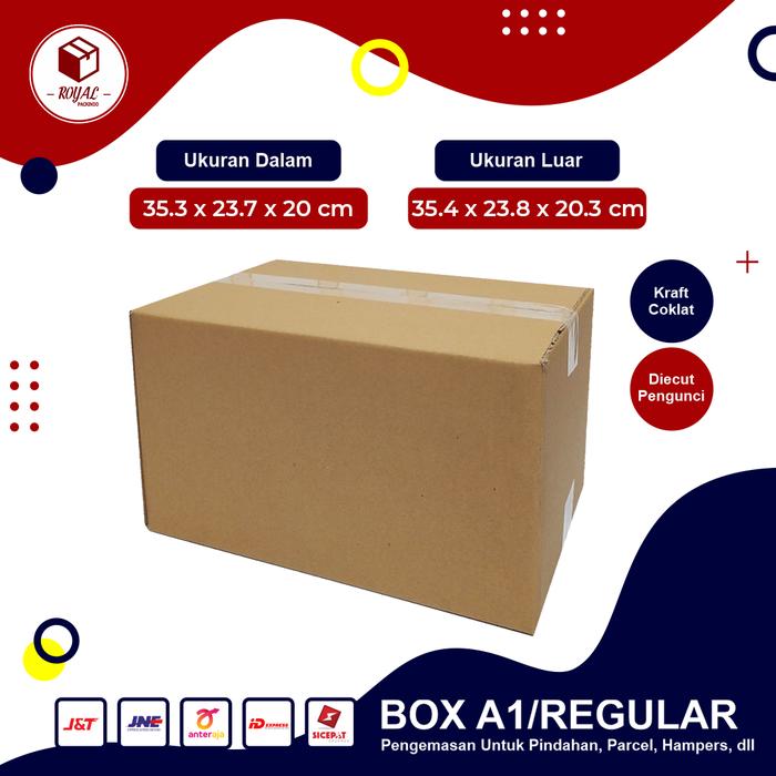 Jual Kardus Box A1 / Box File / Hampers Box Ukuran 35 x 24 x 20 cm ...