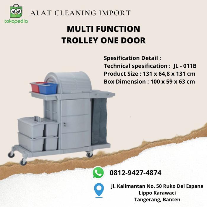 Jual Multi Function Trolley One Door Janitor Multifungsi dengan Satu ...