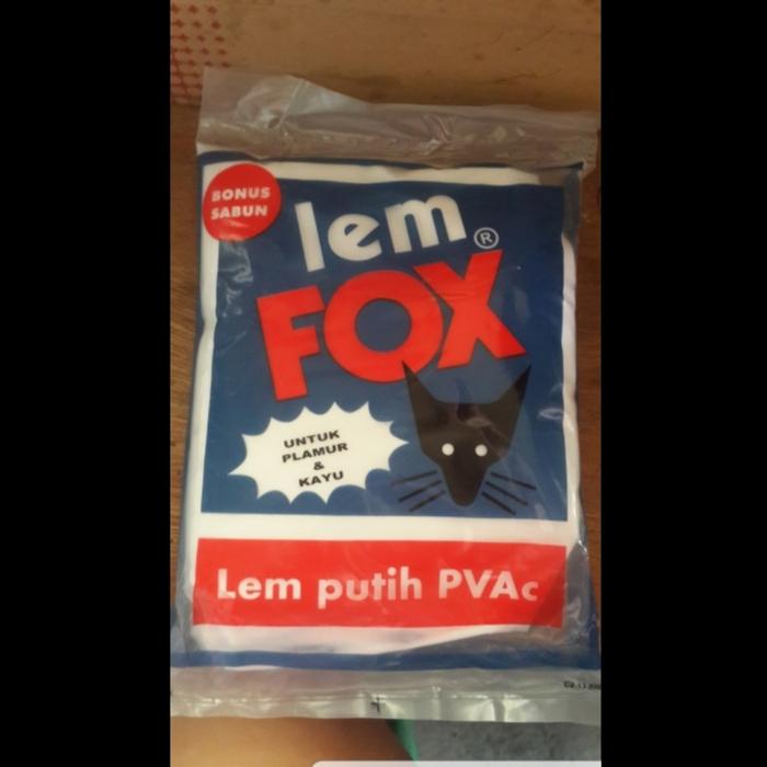 Jual Lem Fox Putih Biru 600g/ Lem Kucing Kayu Plastik Kertas Besar 600 ...