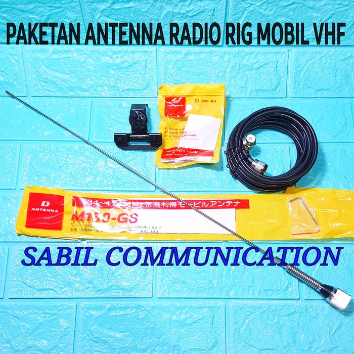 Jual PAKET ANTENA RIG MOBIL M150 VHF ANTENNA RADIO RIG HT VHF M150 GS VHF - Jakarta Utara ...