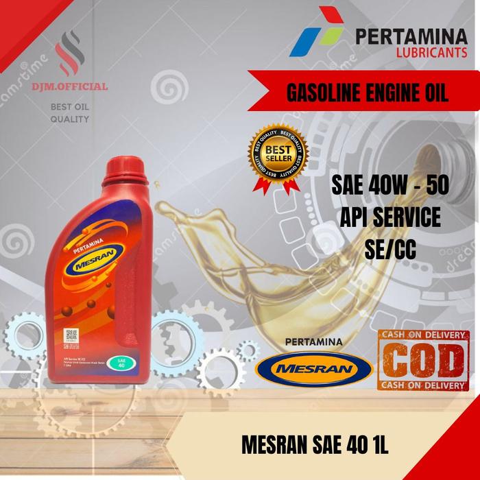 Jual OIL MOTOR OLI MESRAN SAE40 1L SAE 40 OLI PERTAMINA ORIGINAL 1 ...