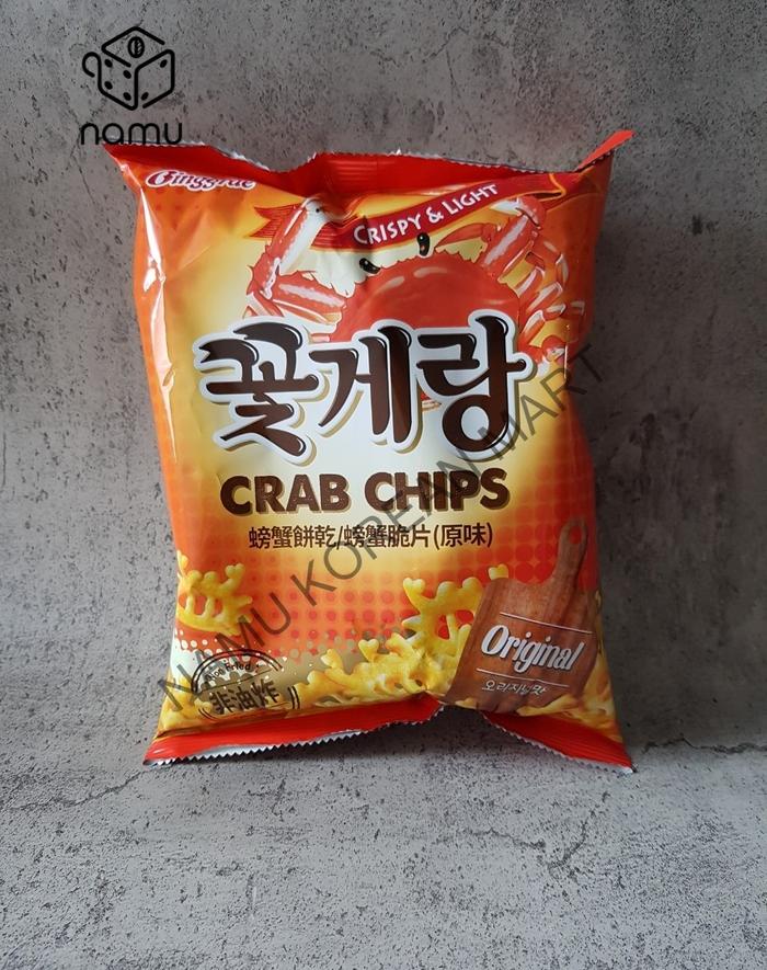 Jual Binggrae Crab Chips 70gr / Crab Chips Original, Wasabi, Jjampong ...