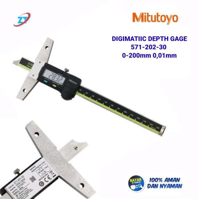 Jual Mitutoyo 571-202-30 VDS-20AX 0-200mm Digimatic Depth Gage Original % - Jakarta Barat ...
