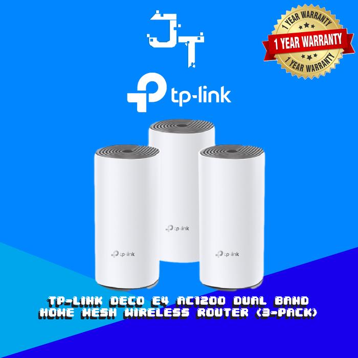 Jual TP-Link Deco E4 AC1200 Whole Home Mesh Wireless Router (3-Pack ...