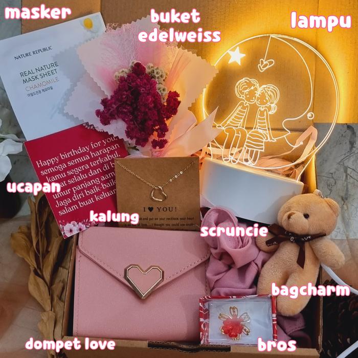 Jual Kado Ulang Tahun Cewek / Hampers Buket Edelweiss / Giftbox Ultah ...