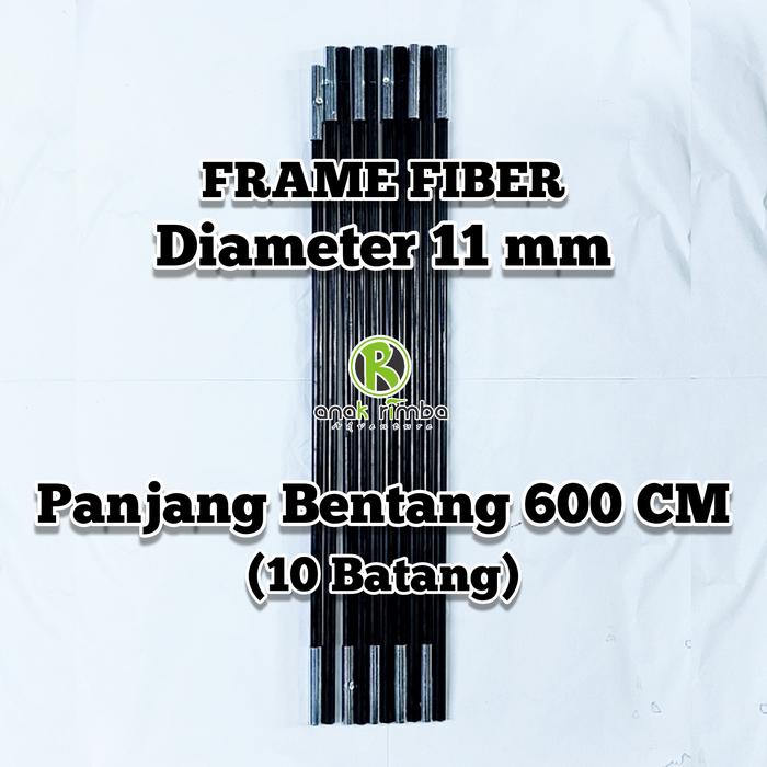 Jual FRAME FIBER PANJANG BENTANG 600 CM DIAMETER 11MM (10 BATANG) 1 ...