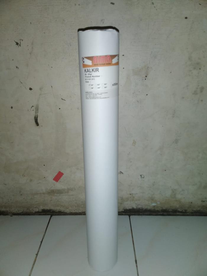 Jual KERTAS KALKIR A1 BIMA TRACING PAPER/KALKIR 80/85GR 24"X50M (B1111 ...