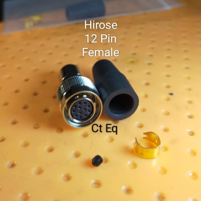Jual Hirose 12 pin Female konektor hirose perempuan 12 pin jack hirose ...