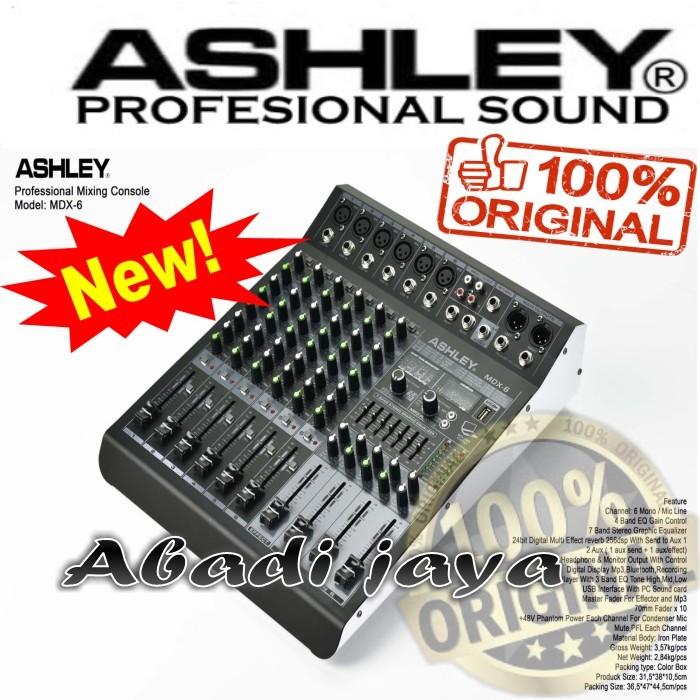 Jual Mixer Ashley Mdx6 6 Channel Mdx 6 / Mdx-6 Original Di Seller Zenin - Cengkareng Timur, Kota ...