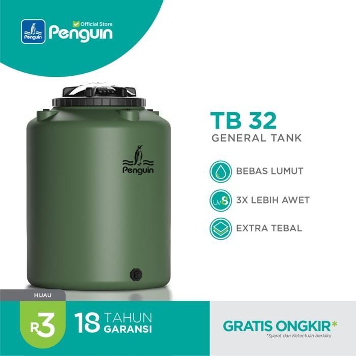 Jual Tangki Toren Tandon Air Penguin TB 32 Water Tank 300 liter Free ...