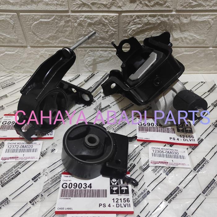 Jual Engine Mounting Set Kanan Kiri Belakang Vios Gen 1 Vios Old 3pcs ...