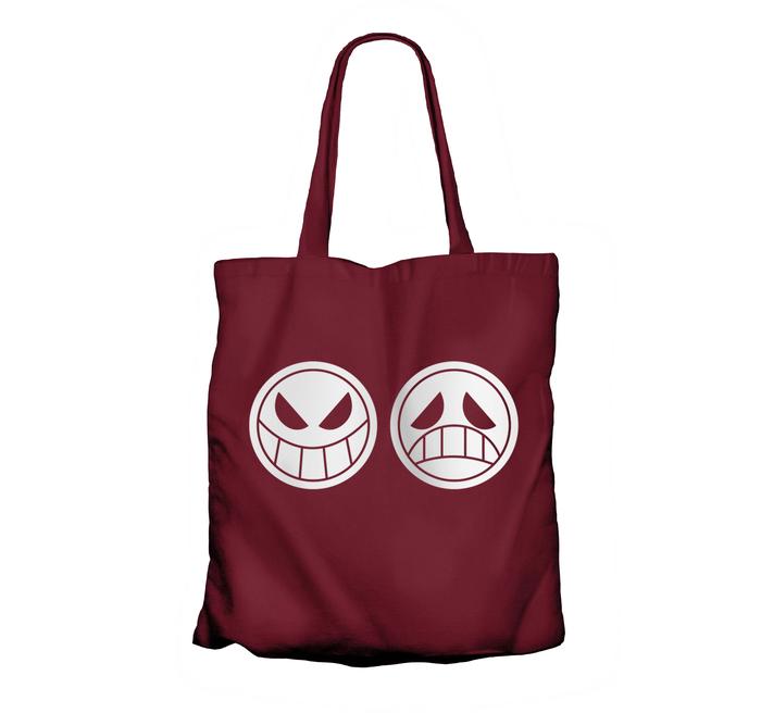 Jual Tote bag anime ACE HAT EMOTICON SMILEY - ONE PIECE 100% canvas ...
