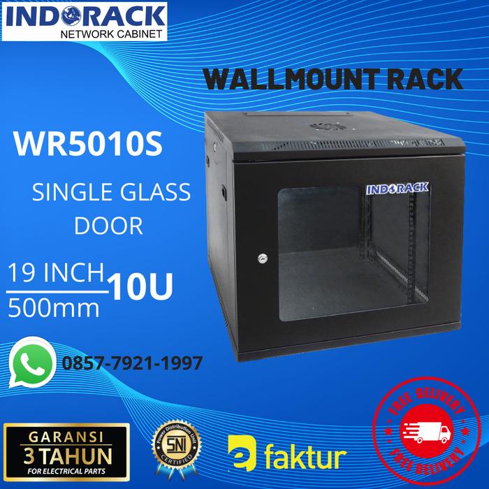 Jual WR5010S INDORACK WALLMOUNT DEPTH 500MM 10U SINGLE GLASS DOOR - Jakarta Pusat - Indo Stavol ...