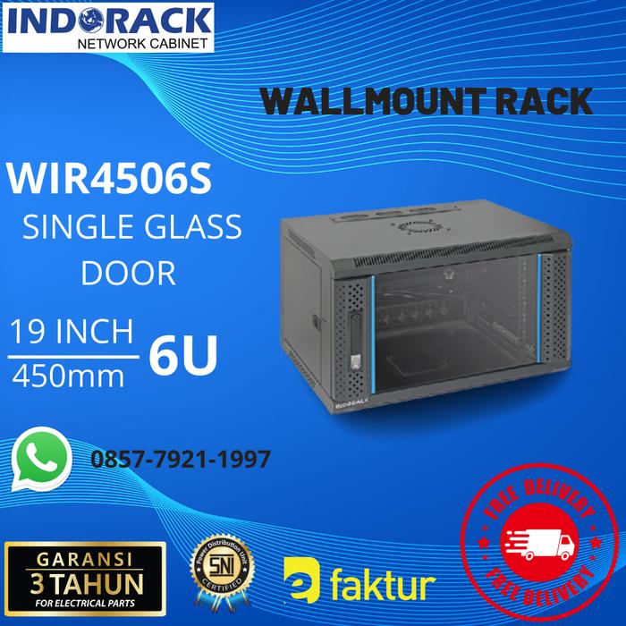 Jual Indorack WIR4506S 6U Box Rak Server Modem Wifi Gantung Dinding ...