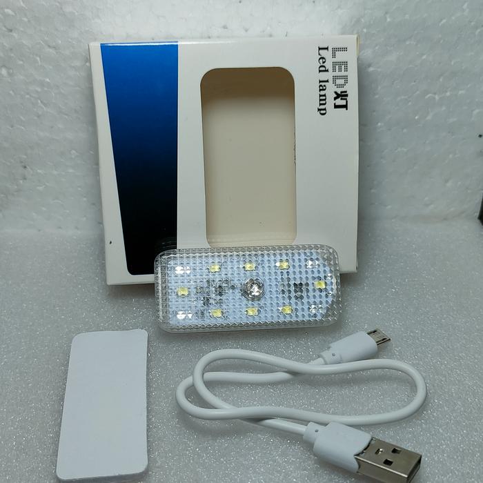 Jual Touch Light Lampu Sentuh USB 8 Led Plafon Laci Kolong Mobil ...