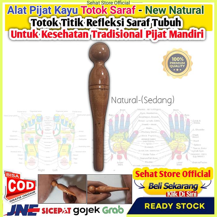 Promo Alat Tongkat Pijat KAYU Terapi Totok Sendi Refleksi Kaki Ngurut ...