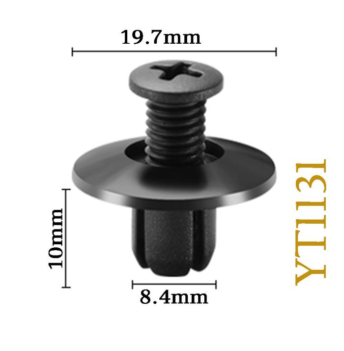 Jual Baut Rivet Mobil Toyota Universal 9mm Kancing Klip Bemper Doortrim ...