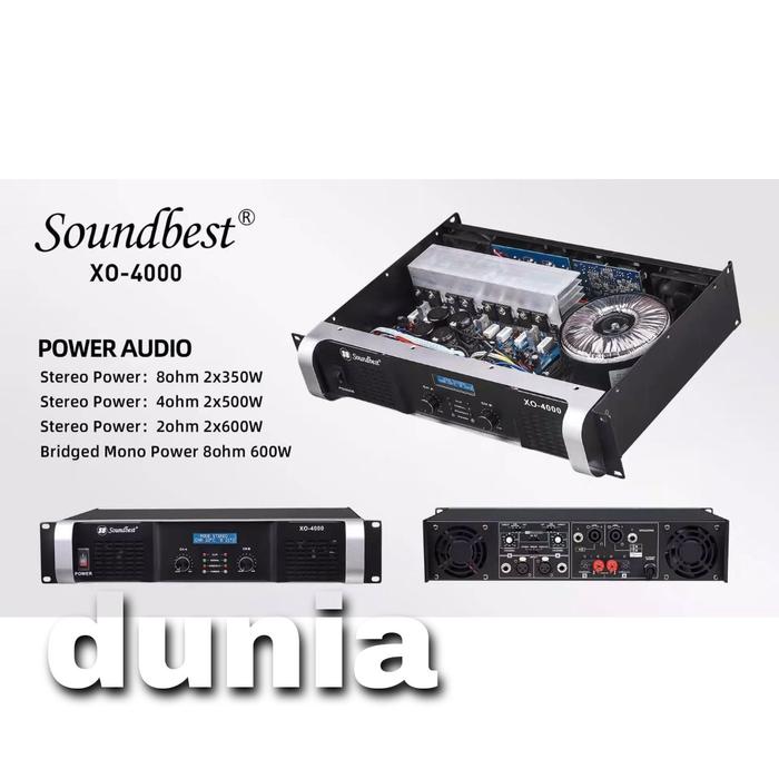 Jual Power Soundbest Original XO 4000 Original XO4000 POWER AUDIO ...