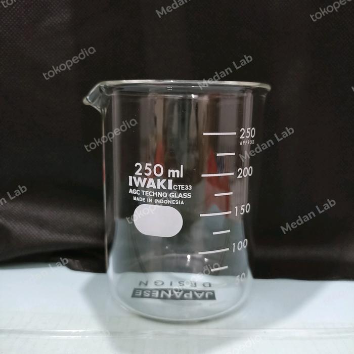Jual Iwaki Beaker Glass 250 ml Low Form/Gelas Kimia Iwaki - Jakarta Pusat - Medan Lab | Tokopedia