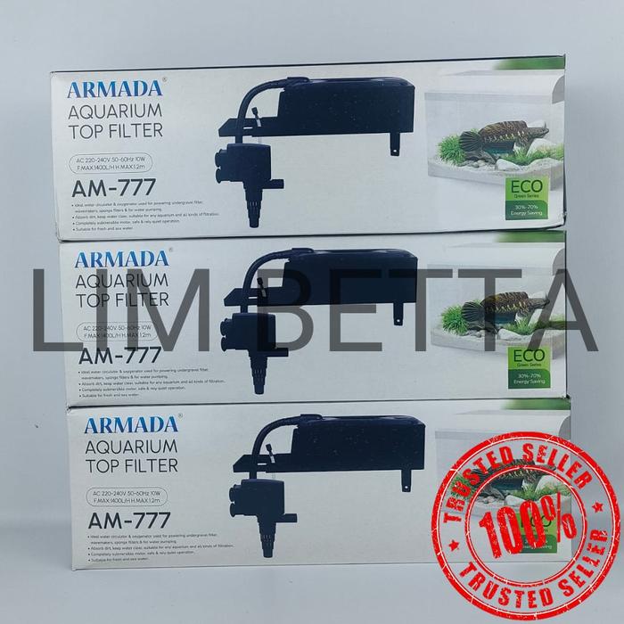 Jual TOP FILTER ARMADA AM-777 / TOP FILTER AQUARIUM 3 IN 1 ARMADA ...