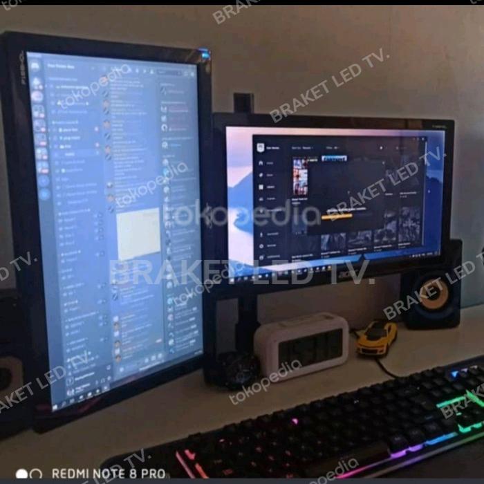 Jual braket monitor 2 tv Adjustable UNIVERSAL - Jakarta Timur - BRAKET ...