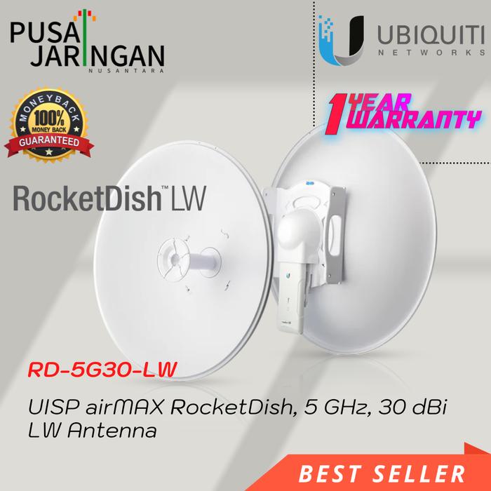 Jual UBIQUITI RD-5G30-LW airMAX RocketDish, 5 GHz, 30 dBi - Jakarta ...