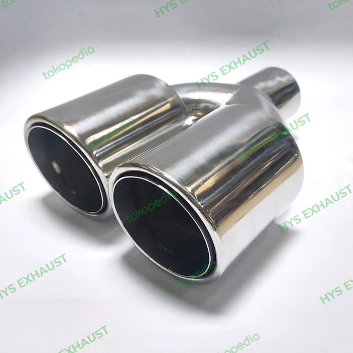 Jual Tailpipe Knalpot Mobil Universal 4 inch Stainless Tip End Muffler ...