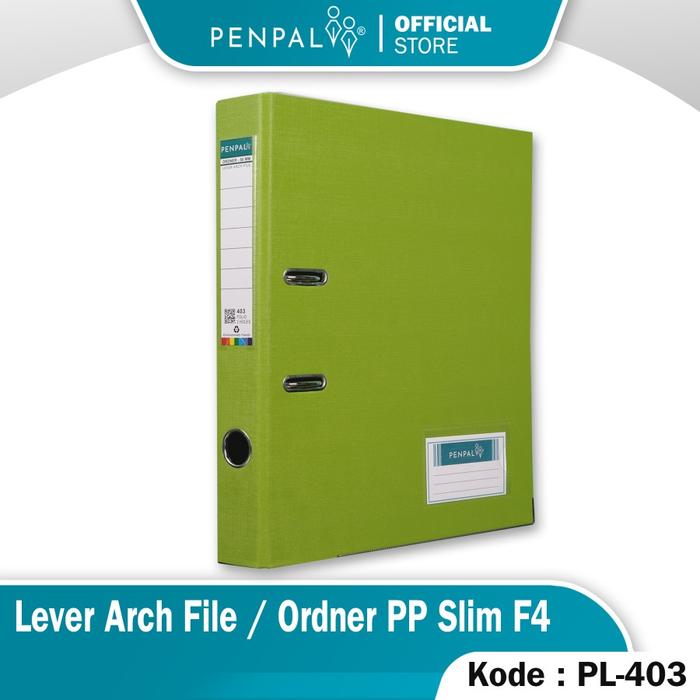 Promo Penpal Lever Arch File / Ordner Folio Slim PL-403 - Lime Green ...