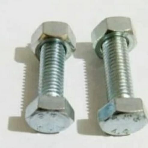 Jual BMP (Baut Mur Putih) Hexagon 5x20 Kunci 8 Galvani, full drat - Kab. Tangerang - Kavino BAUT ...