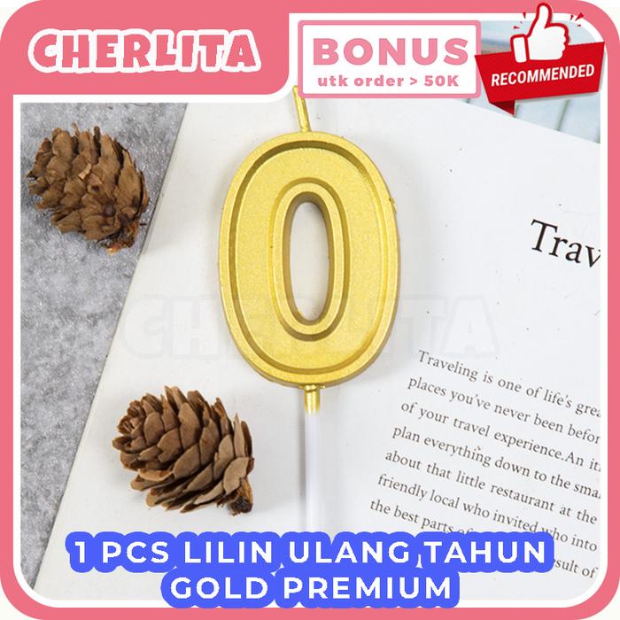 Jual Lilin Ultah Angka Gold Silver Happy Birthday Candle Ulang Tahun ...