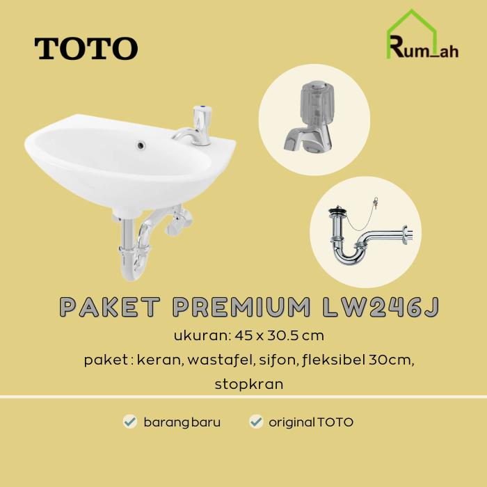 Jual WASTAFEL TOTO LW246J BODY ONLY / WASHTAFEL GANTUNG TOTO LW 246 ...