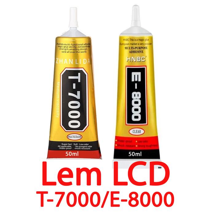 Jual LEM lcd (HANDPHONE) 50ml T-7000/E-8000 RAMDEM KWALITAS SUPER - Kab ...