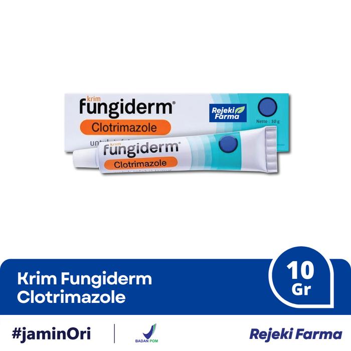 Jual Krim Fungiderm Clotrimazole 10 gram Salep Obat 10g Infeksi Jamur ...