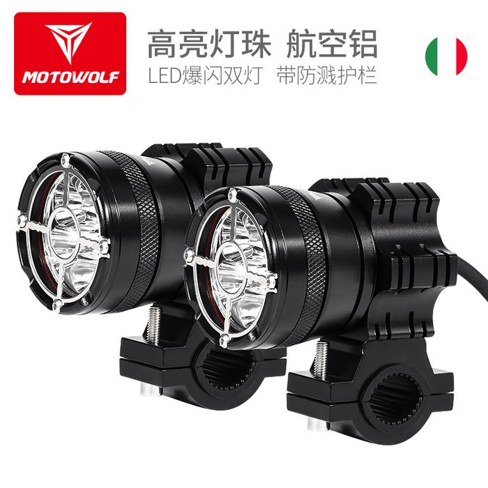 Jual Lampu sorot MOTOWOLF Headlight sepasang utk Motorcycle 36W - Kota ...