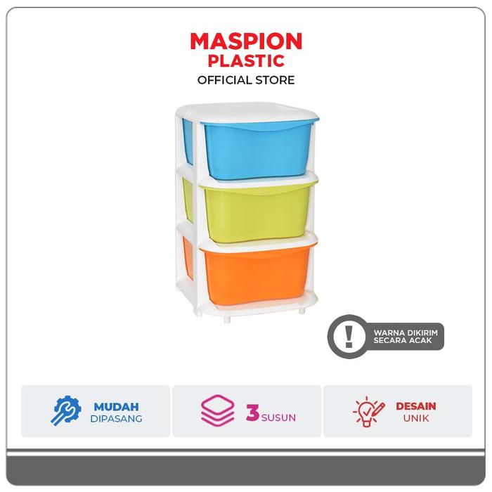 Promo Maspion Laci/Lemari Pakaian Susun 3 - Tower Container S3 ...