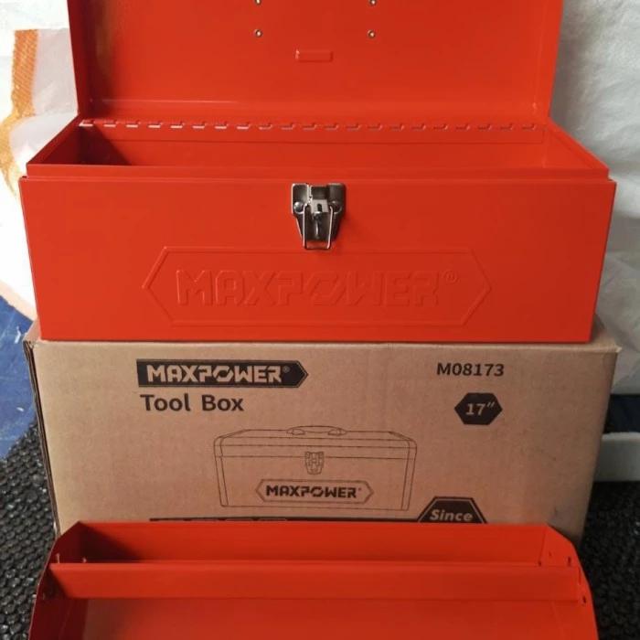 Jual TOOL BOX BESI 17 INCH MAXPOWER 2 SUSUN toolbox besi 43x18x19cm ...
