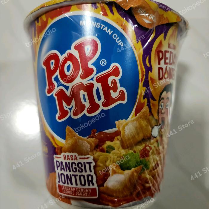 Jual Mie Instan Cup Pop Mie Kuah Pedes Dower Rasa Pangsit Jontor - Kota ...