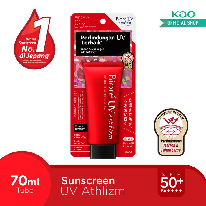 Promo Biore UV Athlizm Sunscreen Skin Protection Essence SPF50 PA ...