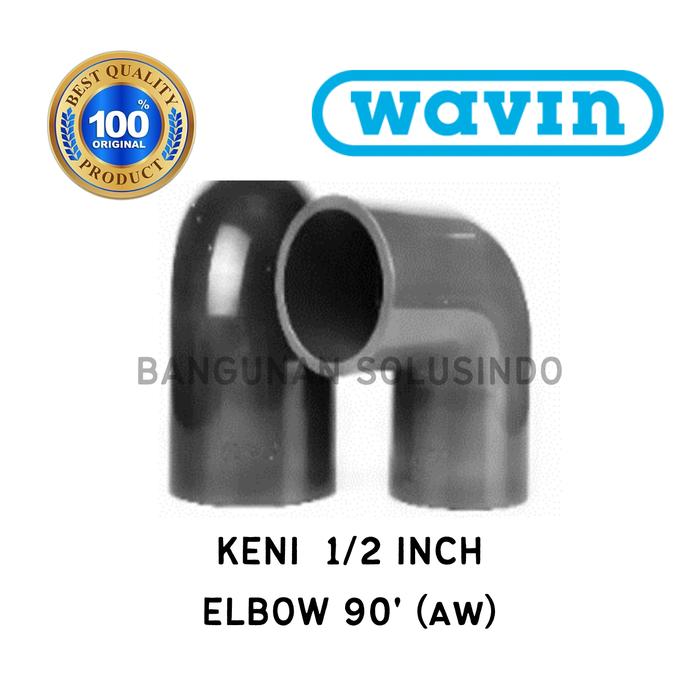 Jual Wavin Keni/Elbow 90° (AW) semua ukuran / Fitting Pipa PVC - 3/4 ...
