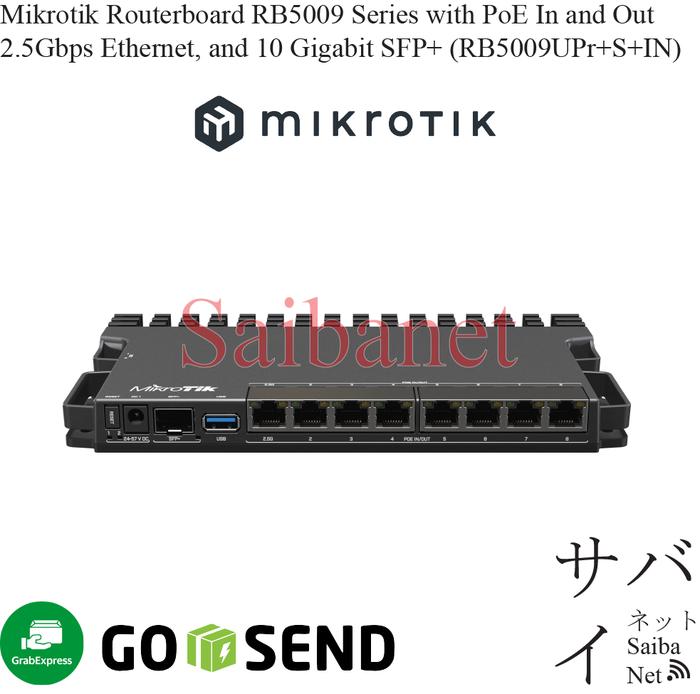 Jual Mikrotik Routerboard RB5009UPr+S+IN 2.5Gbps Port, 10Gbps SFP+ and ...