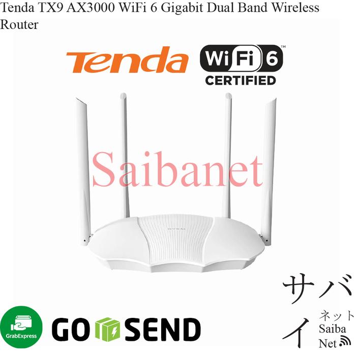 Jual Tenda TX9 AX3000 WiFi 6 Dual Band Gigabit Wireless Router ...