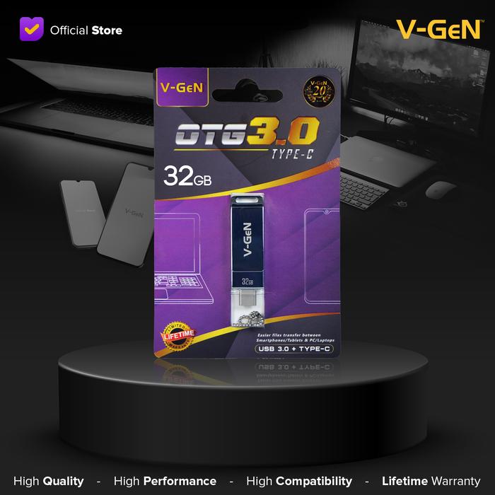 Jual V-GeN USB 3.0 Flashdisk OTG Type-C 32GB Flash Disk Tipe-A 32 GB ...