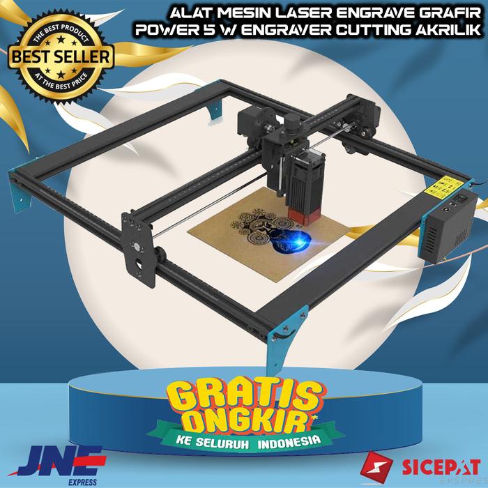 Jual Alat Mesin Laser Engrave Grafir Power 5 W Engraver Kayu Kulit ...