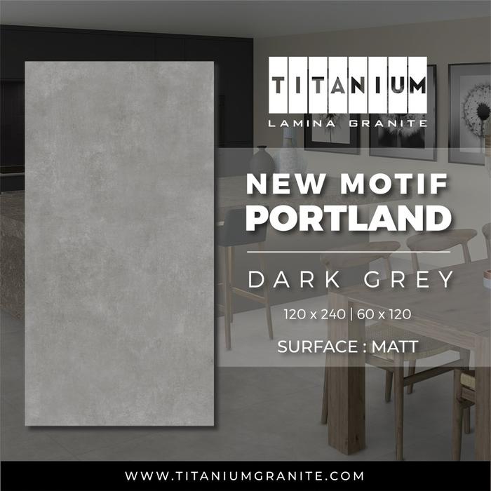 Jual Titanium Granite - PORTLAND - MATT - 120x240 - DARK GREY - BIG ...