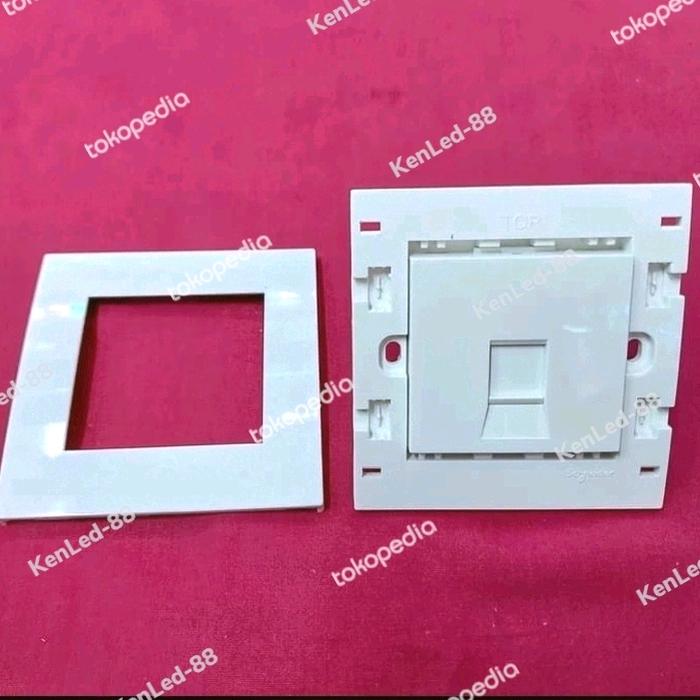 Jual Outlet Module Data Cat 6/Cat6 VIVACE SCHNEIDER Colokan Rj45 ...