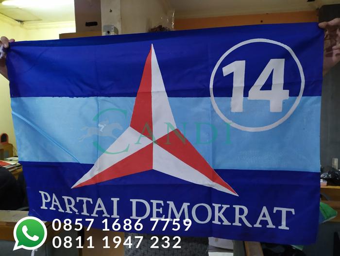 Jual Bendera Partai Demokrat 60x90cm (Dengan Nomor) - Jakarta Pusat ...