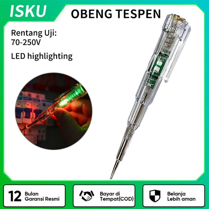 Jual Obeng Tespen ISKU /Screwdriver Tespen/Test Pen Tipe with Indicator ...